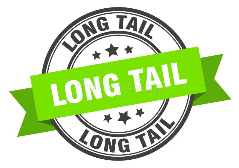 Long Tail Label. Long Tail Round Band Sign Stock Vector - Illustration ...