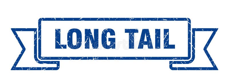 Long Tail Ribbon. Long Tail Grunge Band Sign Stock Vector ...