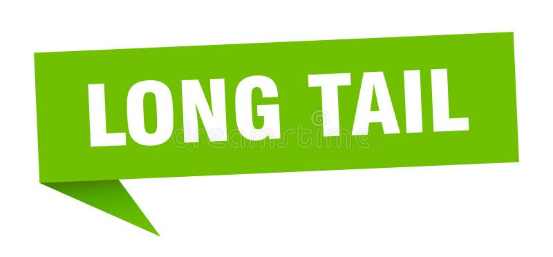 Long Tail Speech Bubble. Long Tail Ribbon Sign Stock Vector ...