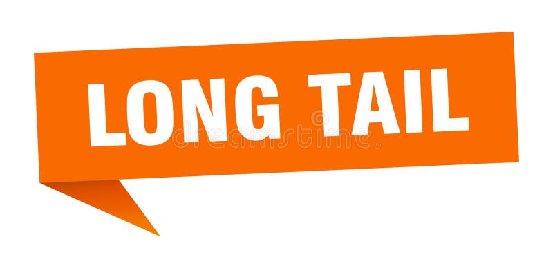 Long Tail Speech Bubble. Long Tail Ribbon Sign Stock Vector ...