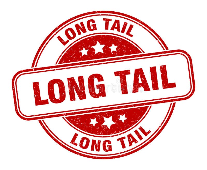Long Tail Stamp. Long Tail Round Grunge Sign Stock Vector ...