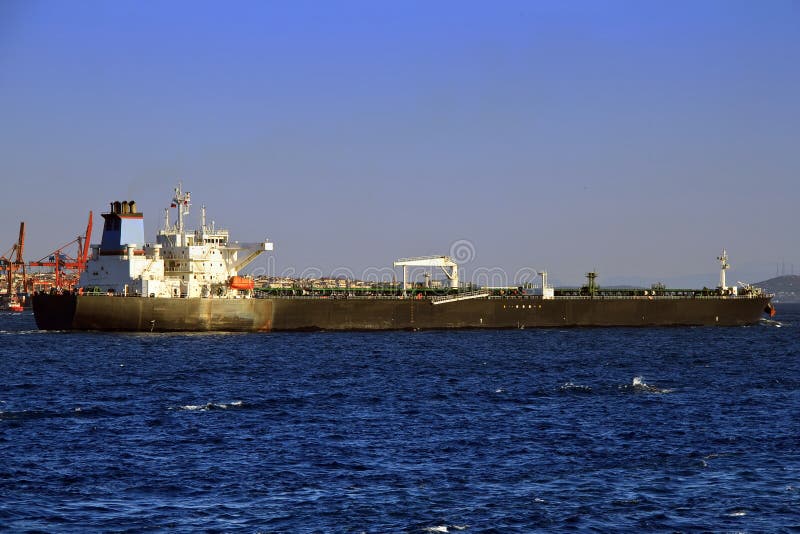 Long tanker ship stock photo. Image of container, shipping - 16040072