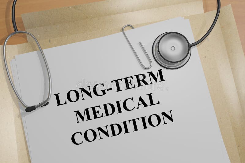 Long-Term Medical Condition Concept Stock Illustration - Illustration ...