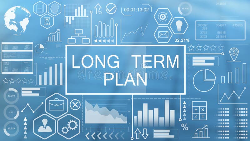 Long Term Plan, Animated Typography Stock Video - Video of animated ...