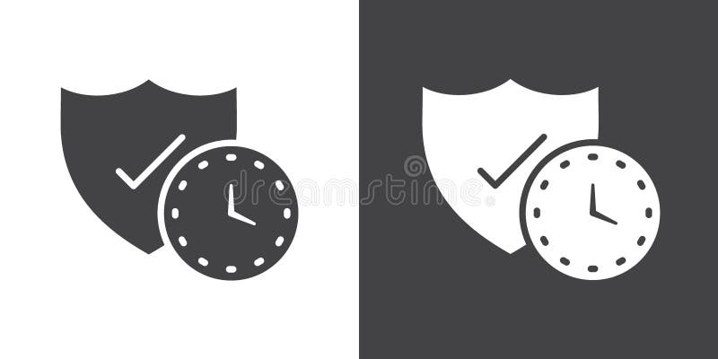 Long Term Protection Icon Thin Line Illustration Set Stock Illustration ...