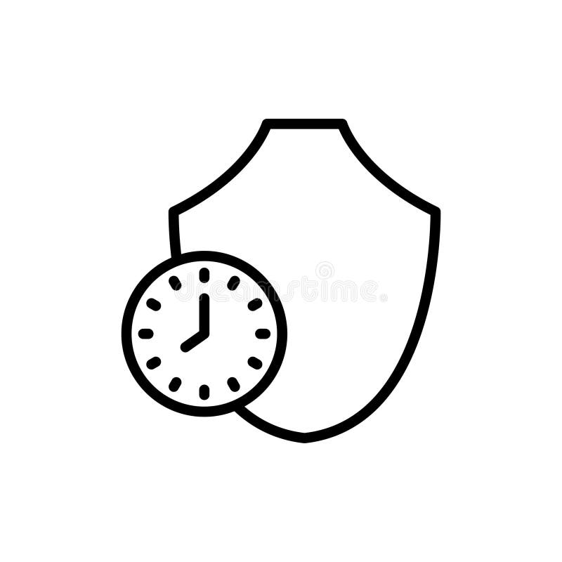Long term protection icon stock vector. Illustration of icon - 338272887