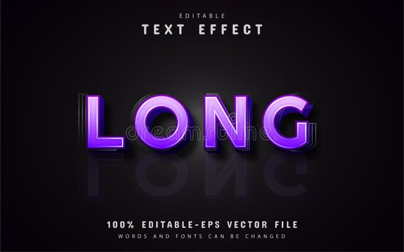 Long text effects editable stock vector. Illustration of graphic ...