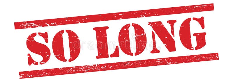 So LONG Text on Red Grungy Lines Stamp Stock Illustration ...