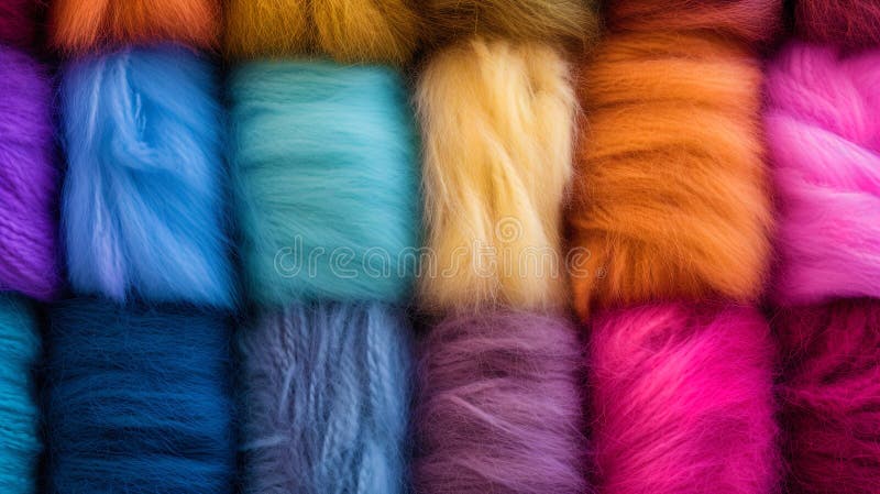 Long Texture of Wool with Muffled Colors Stock Illustration ...