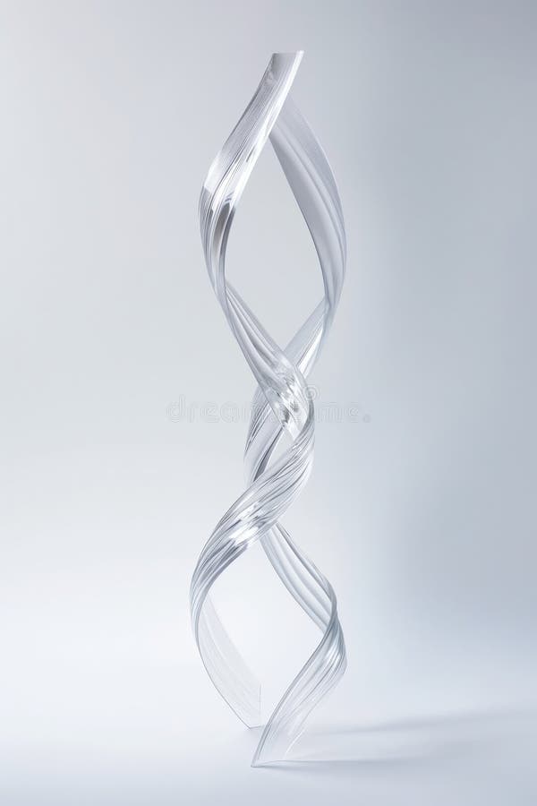 A Long, Thin, Clear Object with a Spiral Shape Stock Illustration ...