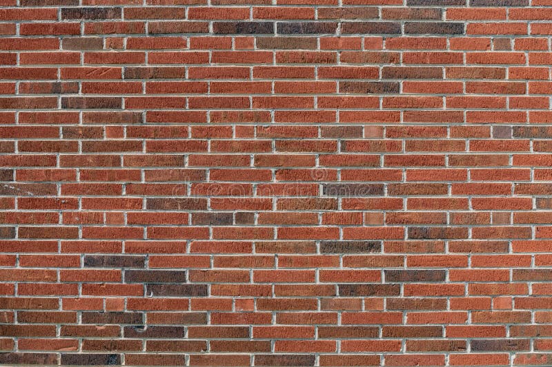 Long Thin Red Brick with Finely Textured Surface, Urban Background ...