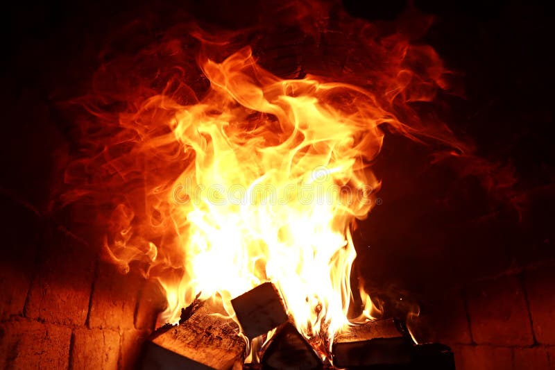 Gas Flame Burning Brightly on a Gas Stove Creating a Warm Atmosphere in ...