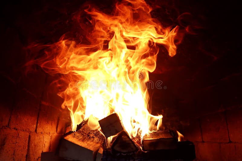 Gas Flame Burning Brightly on a Gas Stove Creating a Warm Atmosphere in ...