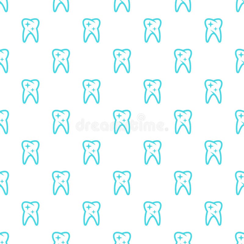 Long Tooth Pattern Seamless Vector Stock Vector - Illustration of ...