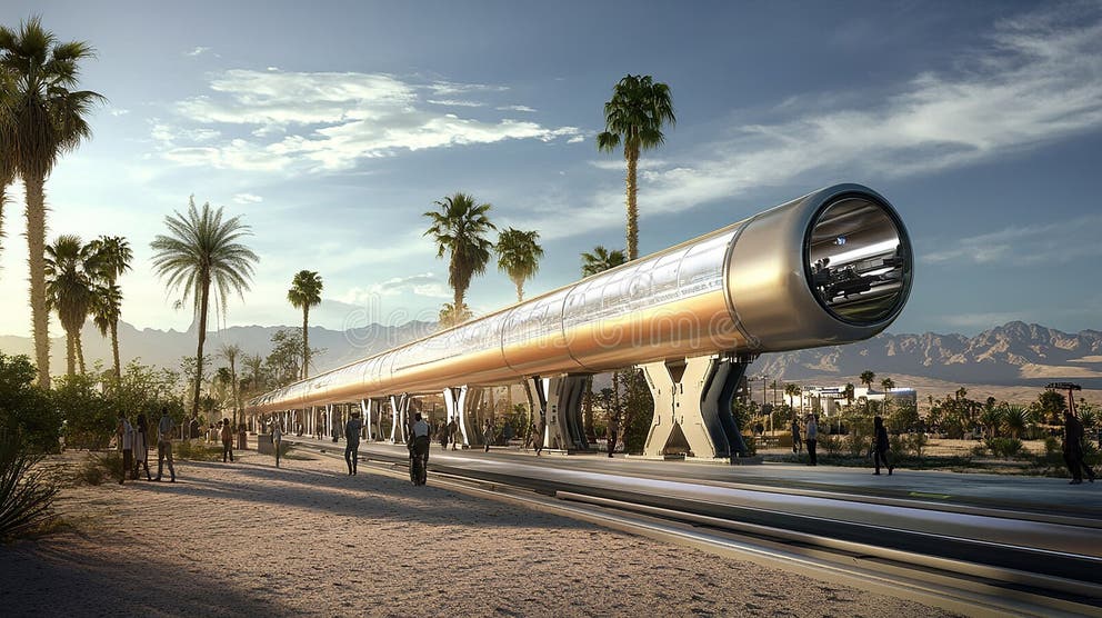 A Long Train is Shown with People Walking on the Side of it. the Train ...