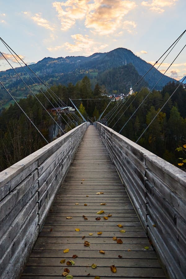 Long Tree Bridge in Th Mountains Stock Photo - Image of mist, landscape ...