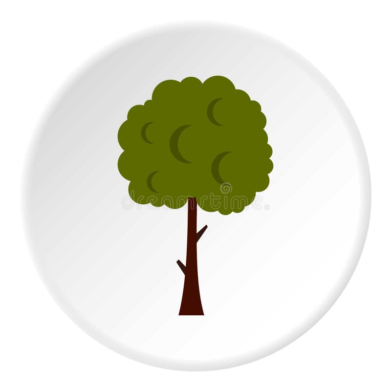 Long tree icon circle stock vector. Illustration of nature - 95406833