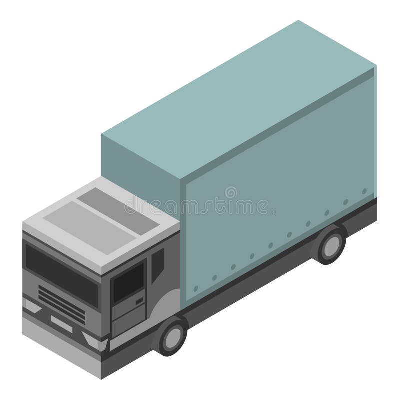 Long Truck Icon, Isometric Style Stock Vector - Illustration of fuel ...