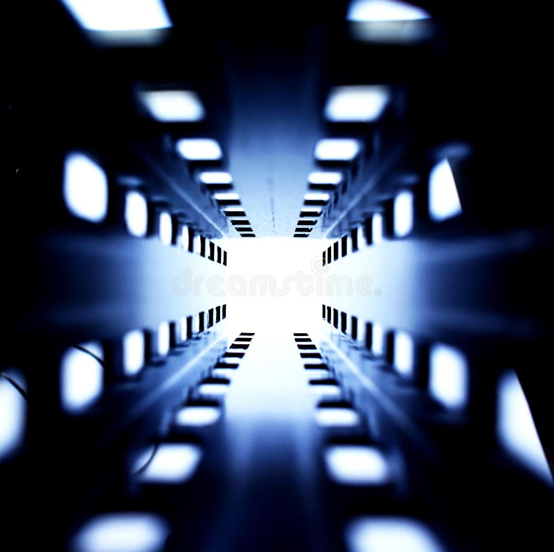 Long tube stock photo. Image of spots, corridor, light - 15393436