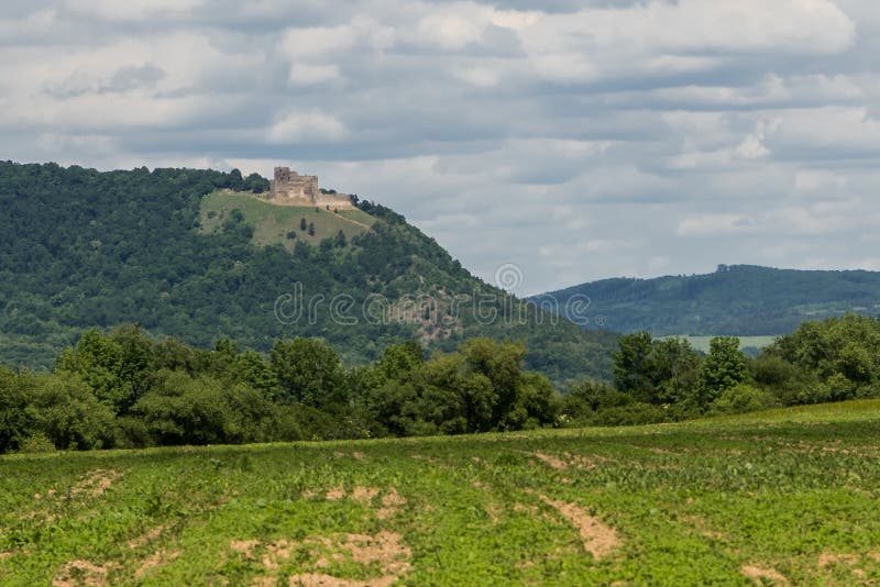 View from the castle Sebes stock photo. Image of south - 121026758