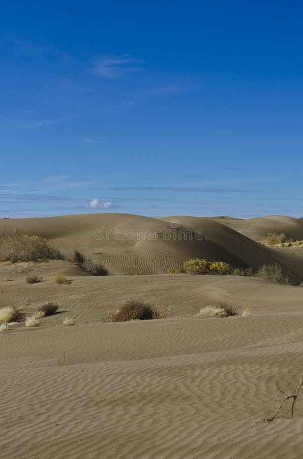 The Long View of Empty Sand Dunes Stock Image - Image of base, clear ...