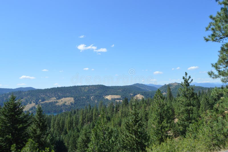 A Long View of the Mountain Valley Stock Image - Image of mountain ...