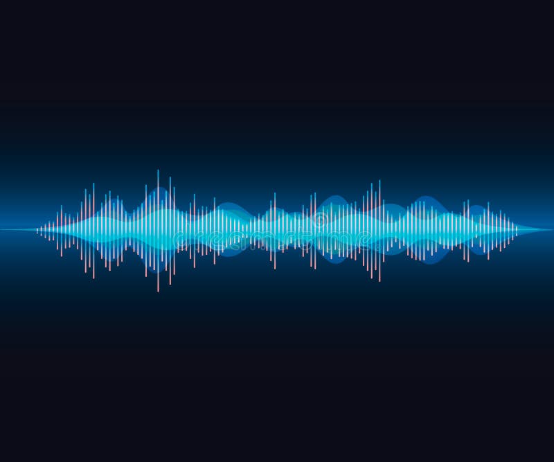 Voice Wave Isolated on White Background. Voice Visualisation in Simple ...