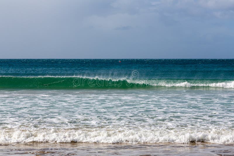 Long Waves on the Ocean in Apollo Bay, Victoria, Australia Stock Photo ...