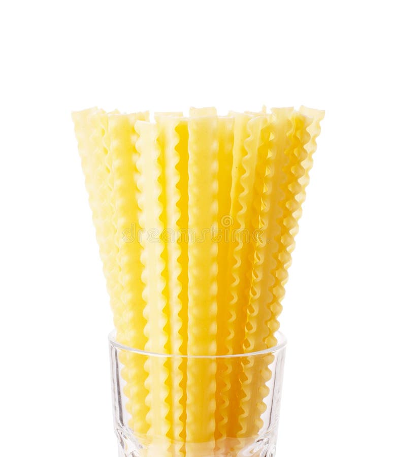 Long Wavy Wide Spaghetti in a Glass Stock Image - Image of cooking ...