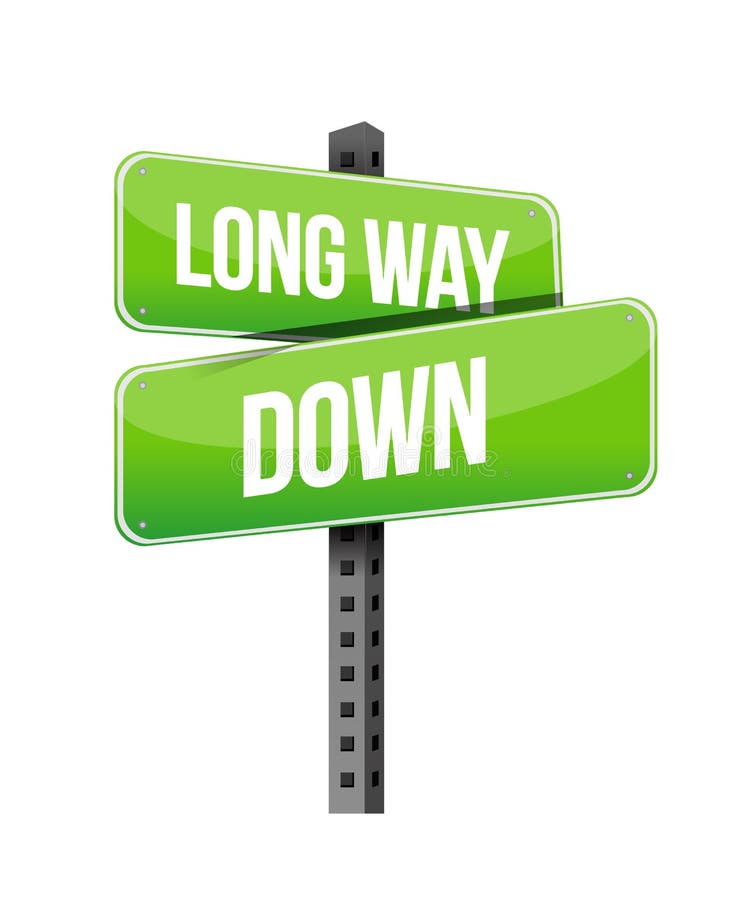 Long way down sings stock illustration. Illustration of back - 30067355