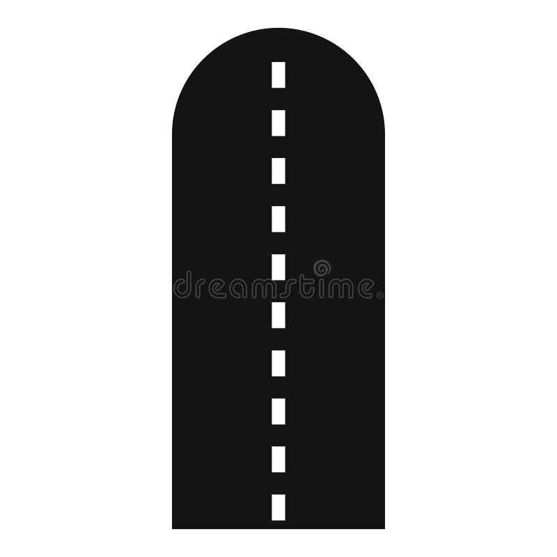 Long Way Icon, Simple Style Stock Vector - Illustration of path ...
