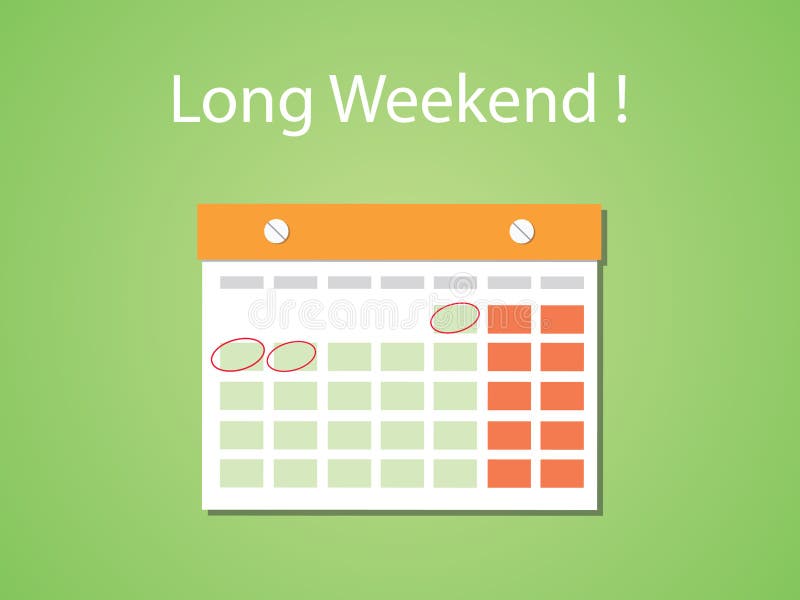 Long Weekend Stock Illustrations – 2,039 Long Weekend Stock ...