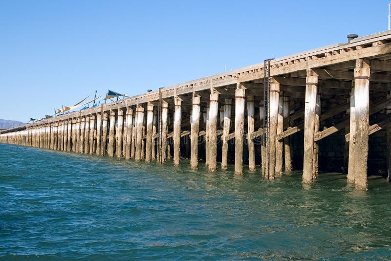 Long Wharf at port augusta stock image. Image of boats - 1759171