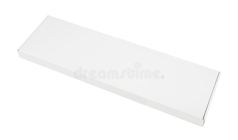 Long white paper box stock image. Image of showing, cubic - 66700155