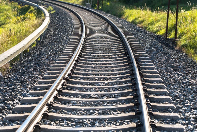 Long and winding Railway stock image. Image of forest - 265103571