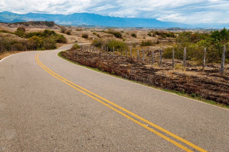 Long Winding Road stock photo. Image of nature, arid - 29226876