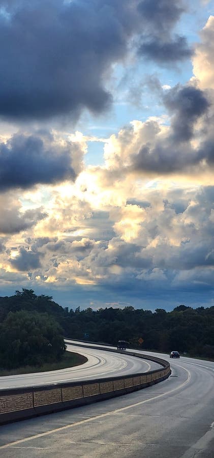 The long and winding road stock image. Image of cloud - 271809489