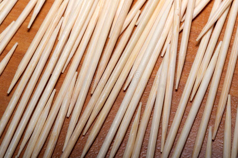 Long wooden toothpicks stock photo. Image of kitchen - 370080400