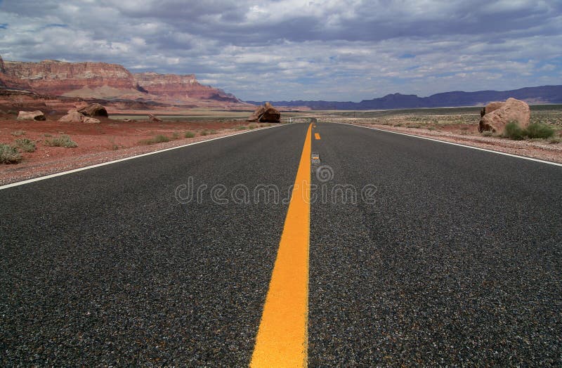 Winding Road stock photo. Image of street, boulders, mountains - 1828678