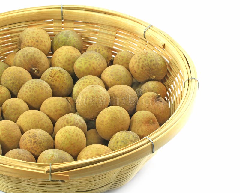 Longan in the basket stock photo. Image of detail, dessert - 26112976