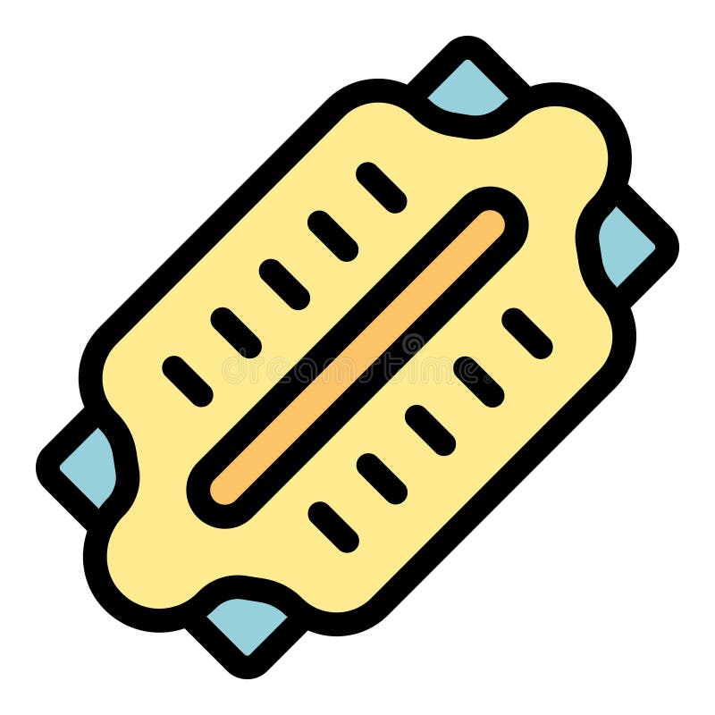 Longboard Deck Icon Vector Flat Stock Vector - Illustration of wood ...