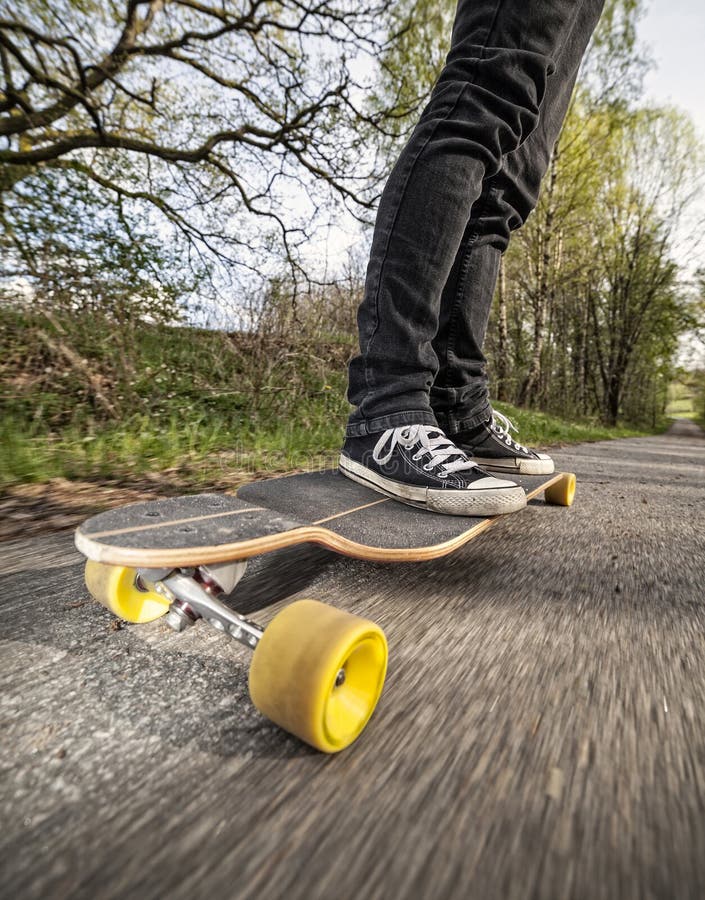 Longboard stock photo. Image of ball, hobby, roll, bearing - 58855466