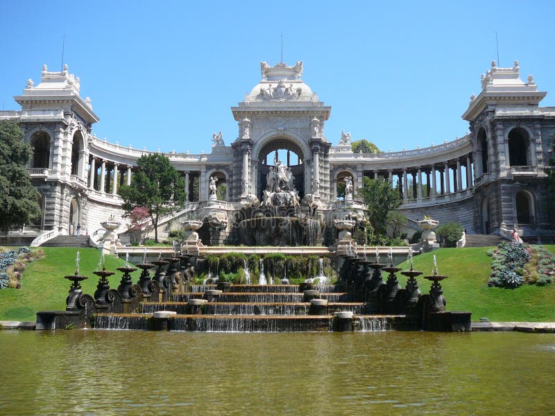 Longchamp Palace in Marseille, France Stock Image - Image of ...