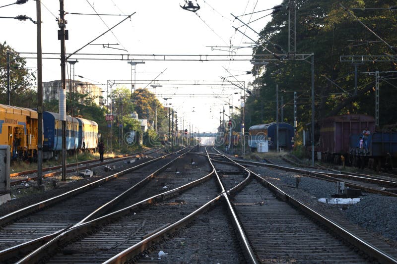The Longest Railroad Tracks Crossing Junction Editorial Photo - Image ...