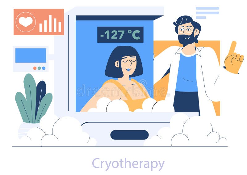 Longevity Clinic. Flat Vector Illustration Stock Vector - Illustration ...