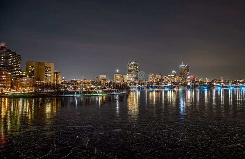 Longfellow Bridge with the Background of the Cityscape of Boston during ...