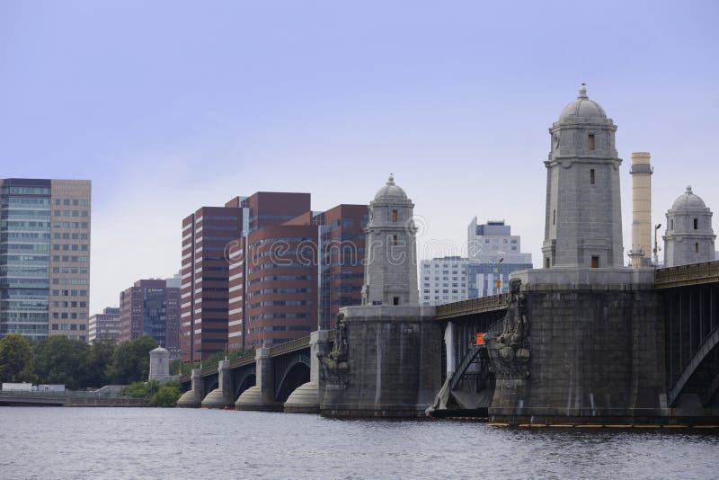 Longfellow Bridge Charles River Boston Stock Image - Image of river ...