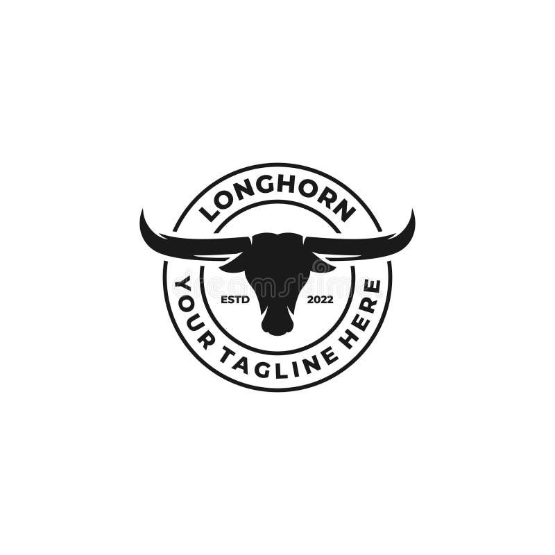 Longhorn logo design stock vector. Illustration of bison - 269642445