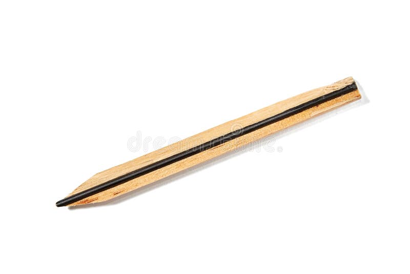 Longitudinal Section of a Pencil with the Kernel Inside Stock Image ...