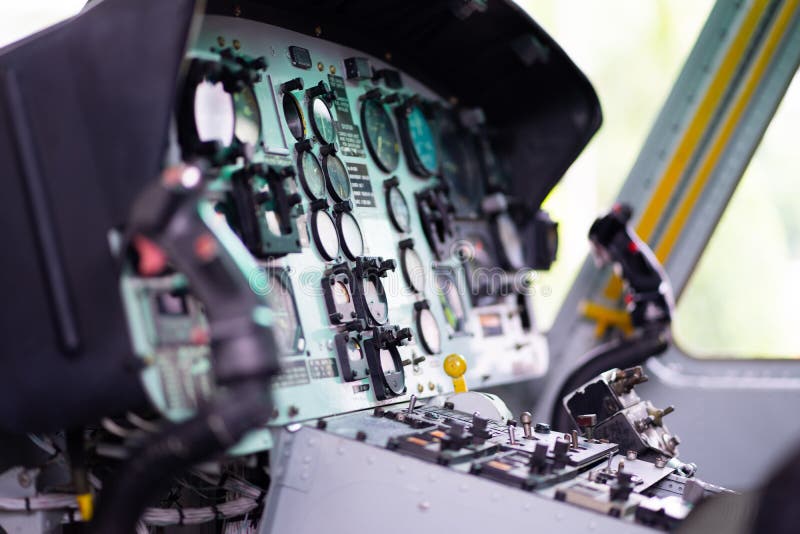 Longitudinal View of the Control Panel in the Electronics Lab Stock ...